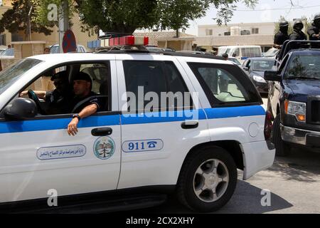 police car in Amman Jordan Stock Photo - Alamy