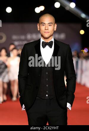 Taiwanese actor Eddie Peng poses during a promotional event for Minute ...