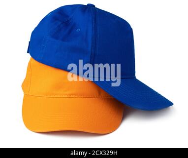 Stack of baseball caps isolated on white background Stock Photo - Alamy