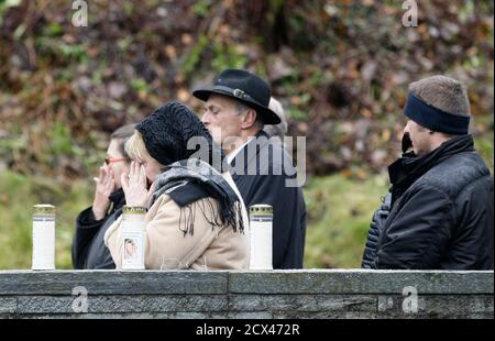 Kaprun memorial for people in cable car disaster Gedenkstatte Stock ...