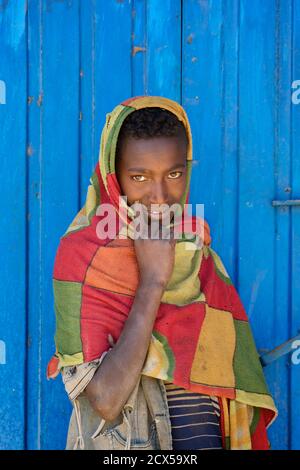 Portrait of an Ethiopian man, Debre Zebit, Amhara Region, Ethiopia ...
