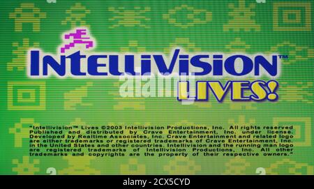 Intellivision Lives! - Sony Playstation 2 PS2 - Editorial use only ...