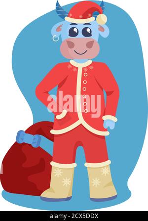 flat happy bull Stock Vector Image & Art - Alamy