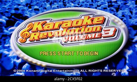 Karaoke Revolution Volume 2 - Sony Playstation 2 PS2 - Editorial use ...