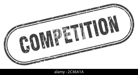 competition stamp. rounded grunge sign on white background Stock Vector ...