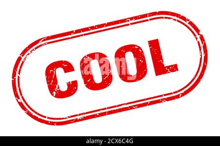 cool stamp. rounded grunge sign on white background Stock Vector Image ...