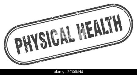physical health stamp. rounded grunge sign on white background Stock ...