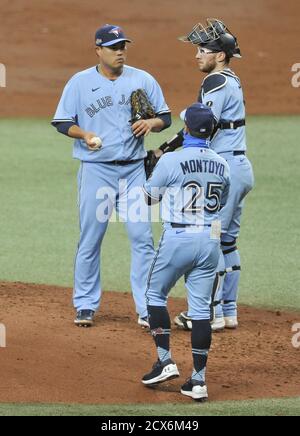 Tampa Bay Rays' Danny Jansen hits a home run off Houston Astros pitcher ...