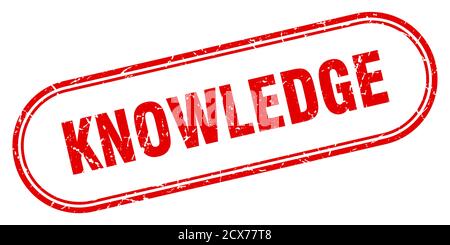 knowledge stamp. rounded grunge sign on white background Stock Vector ...