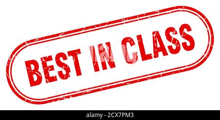 best in class stamp. rounded grunge sign on white background Stock ...