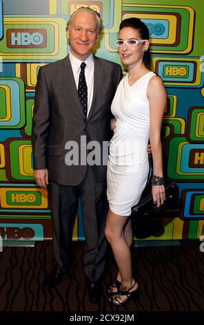 Bill Maher, Cara Santa Maria at the after-party for HBO's 2011 Golden ...