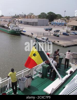 Dakar-Ziguinchor Ferry, Ferry Port, Dakar, Senegal, Africa Stock Photo ...
