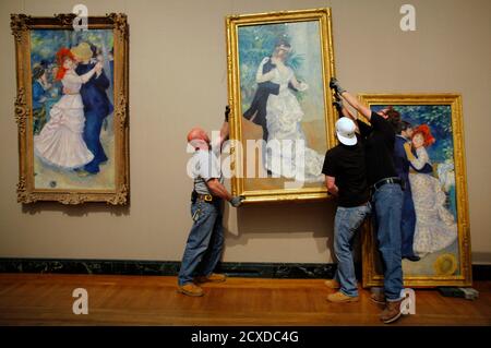 Renoir painting, Dance at Bougival, Pierre-Auguste Renoir, 1883 Stock ...