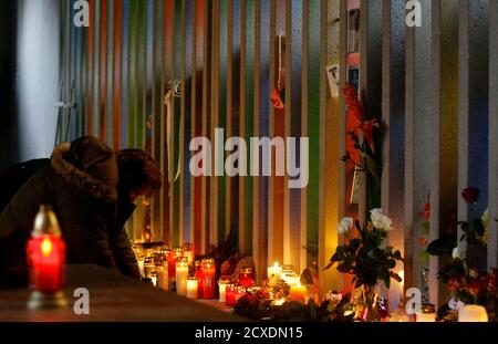 Kaprun memorial for people in cable car disaster Gedenkstatte 11.11. ...