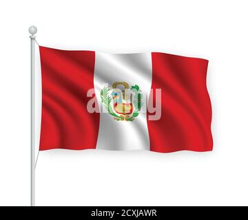 Isolated flag of Peru Stock Vector Image & Art - Alamy