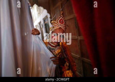 Indian Hindu widows living in communities in ashrams in Vrindavan ...