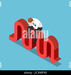 Stock market fluctuation arrow. Graph up and Graph down concept. Vector ...