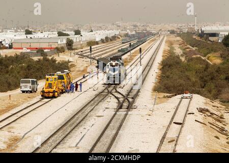 Saudi Arabia Riyadh Railway Station Passengers by Train Stock Photo - Alamy