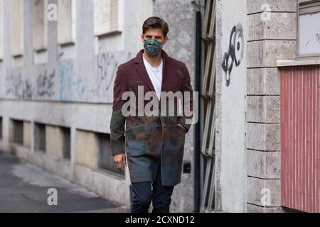 Johannes Huebl Milan Fashion Week - Men S/S 2027 Corneliani ...