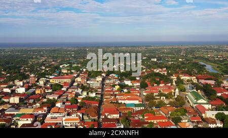 Panorama view of Vigan, a spanish colonial city in Ilocos, Luzon Island ...