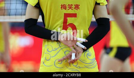 Hand signals in volleyball Stock Photo - Alamy