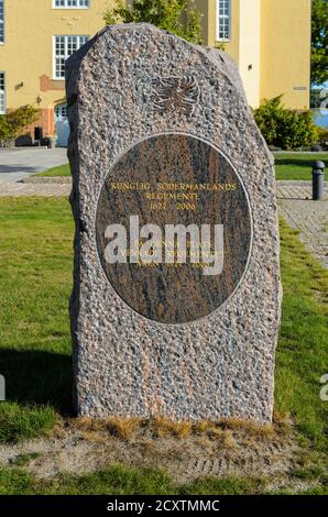 Memorial stone for the Royal Södermanland Regiment Stock Photo - Alamy