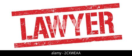 LAWYER text on red grungy vintage rubber stamp Stock Photo - Alamy