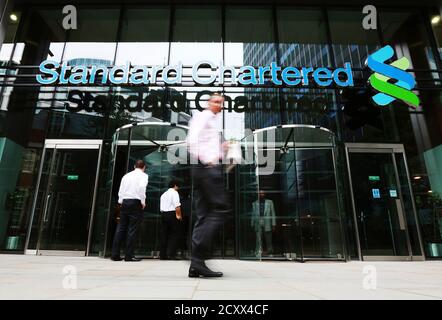 Exterior of Headquarters of the Standard Chartered Bank on Basinghall ...
