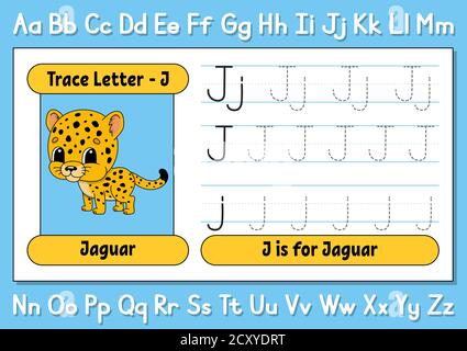 Flashcard letter J is for jaguar Stock Vector Image & Art - Alamy