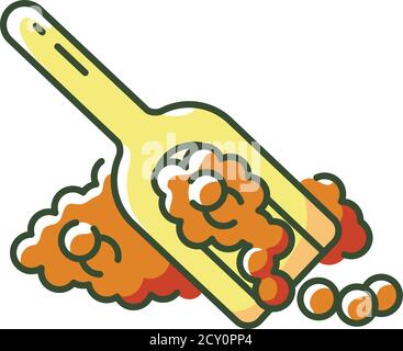 Quinoa icon. Outline quinoa vector icon color flat isolated Stock ...