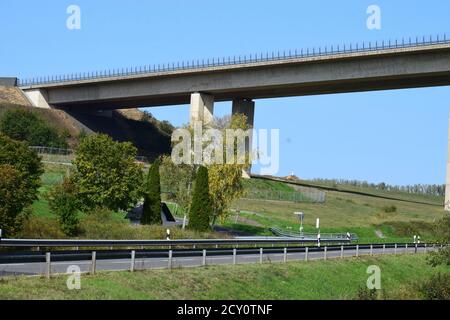 Autobahn bridge in the Eifel Stock Photo - Alamy