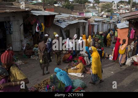 Spice market in Harar, Ethiopia Stock Photo - Alamy