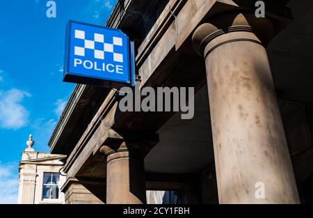 Sillitoe Tartan checkerboard police logo sign with Battenburg high ...