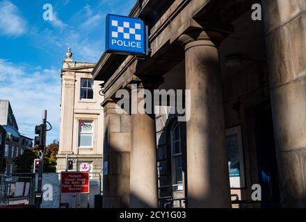 Sillitoe Tartan checkerboard police logo sign with Battenburg high ...