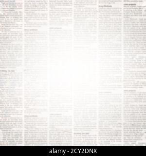 Old grunge unreadable vintage newspaper texture square seamless pattern ...