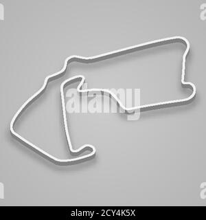 Silverstone circuit for motorsport and autosport. British grand prix ...