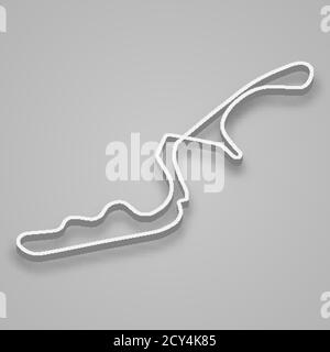 Suzuka circuit, Japan. Motorsport race track vector map Stock Vector ...