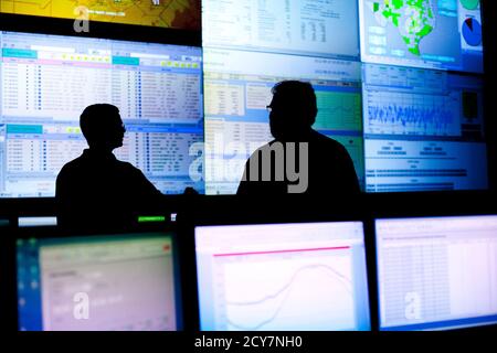 command center of the Electric Reliability Council of Texas. ERCOT ...