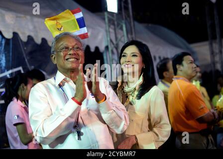 King of Thailand Bhumibol ADULYADEJ with his wife SIRIKIT during their ...