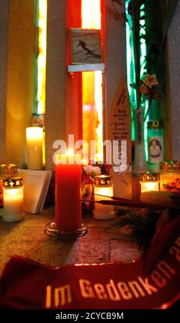 Kaprun memorial for people in cable car disaster Gedenkstatte 11.11. ...