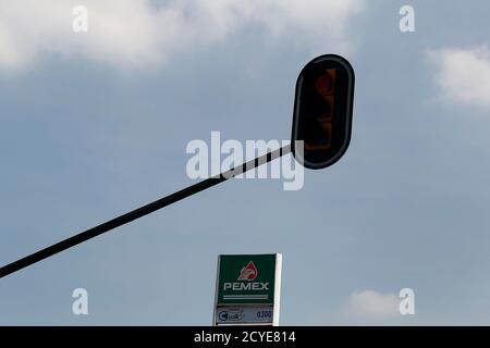 Sign of Pemex Gas Station Stock Photo - Alamy