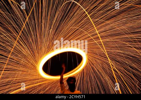 Steel wool lighting Stock photo Stock Photo - Alamy