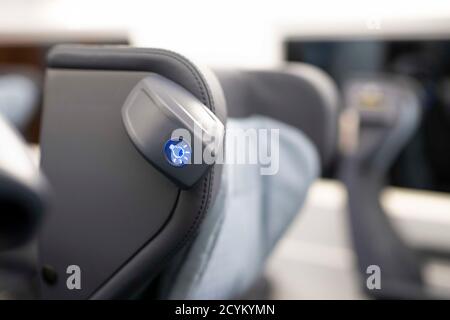 lights inside ICE4 german hight speed train Stock Photo - Alamy