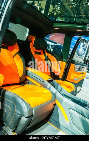 An LEVC London taxi pimped by Lorinser seen at the 2020 Beijing Auto ...