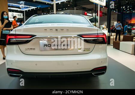 Roewe ei6 Max PHEV seen at the 2020 Beijing Auto Show Stock Photo - Alamy