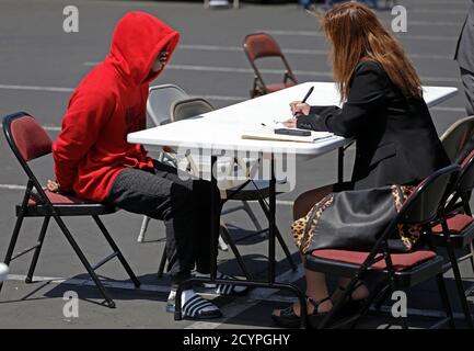 United States, California, Crips gang in Los Angeles Stock Photo - Alamy