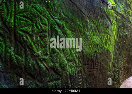 Circa 6000BC Neolithic stone carved petroglyphs of the Early Harrapan ...