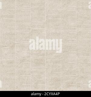 Vintage newspaper texture seamless pattern. A newspaper page ...