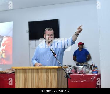 On October 3, 2018, outgoing UNMAS staff members John Aherne, Seamus ...