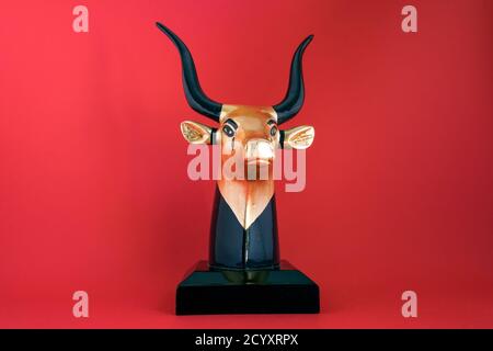 Beautiful handmade Duplicate represents the cow-headed Ancient Egyptian ...